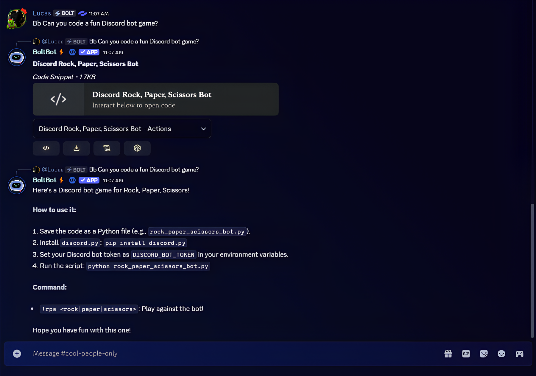 Add BoltBot⚡ Discord Bot | The #1 Discord Bot and Discord App List